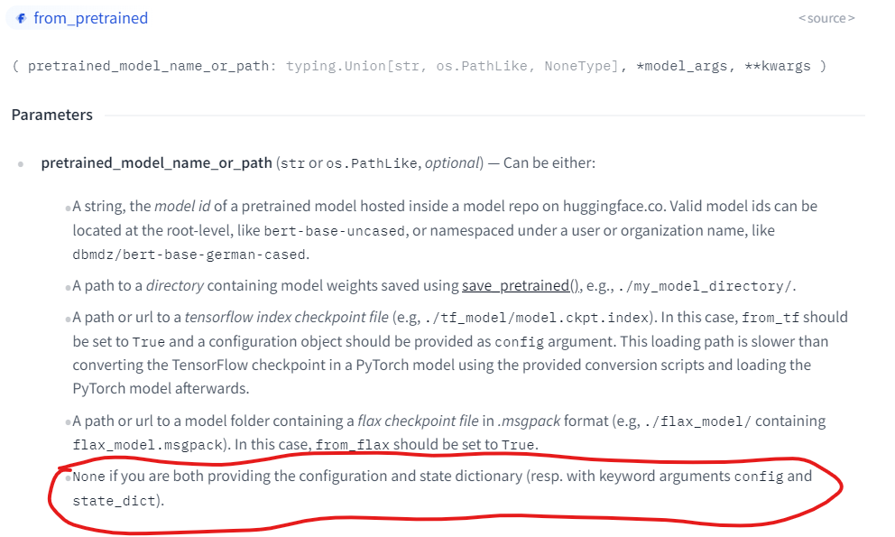 Unable To Load From Pretrained By Inputting State Dict Directly · Issue 23947 · Huggingface