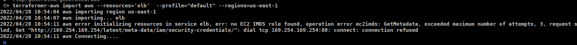 no resources found · Issue #1251 · GoogleCloudPlatform/terraformer · GitHub