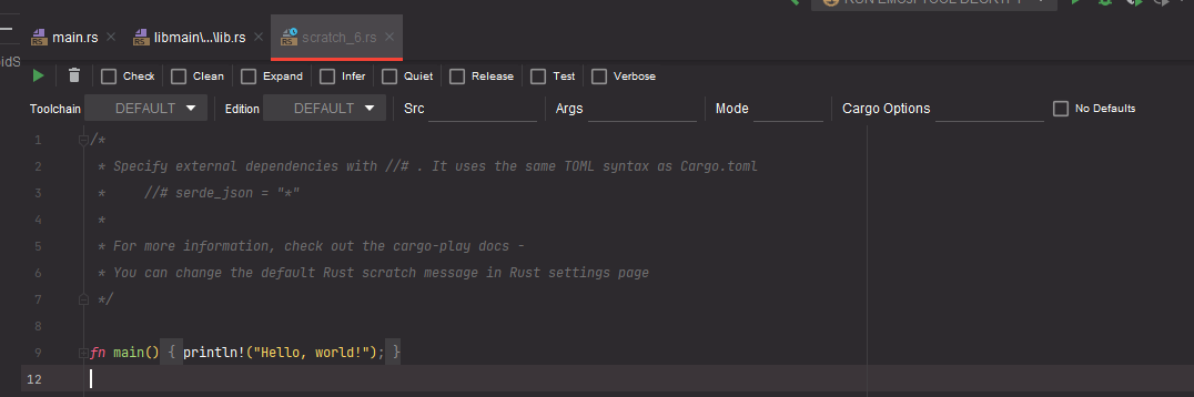GitHub - s3i7h/IntelliJ-Rust-Playground