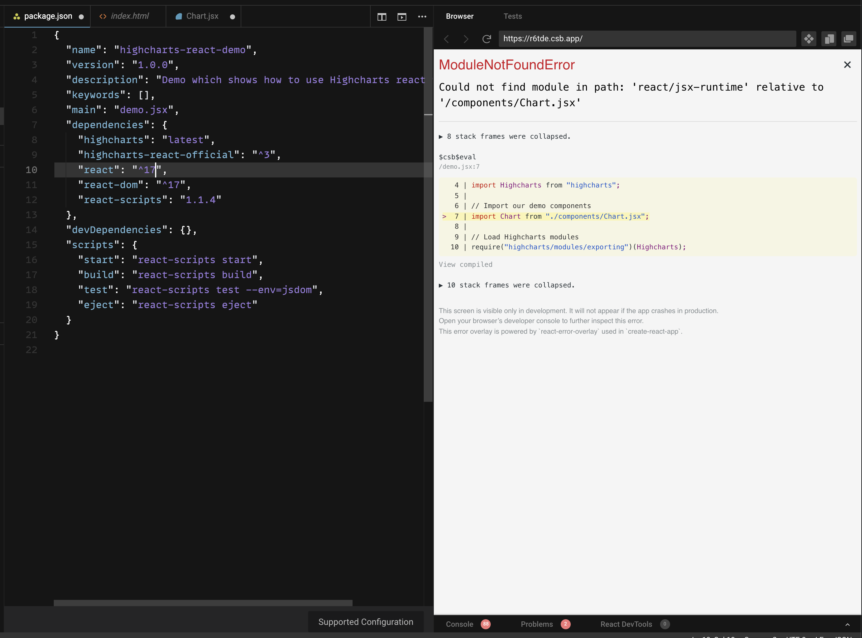 Packed Bubble Chart Not Working With React 17 And Highcharts react 