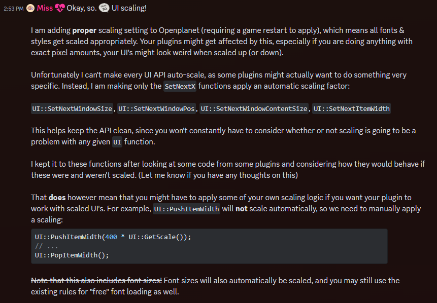[Suggestion] Openplanet UI scaling slider · Issue #123 · openplanet-nl/issues · GitHub