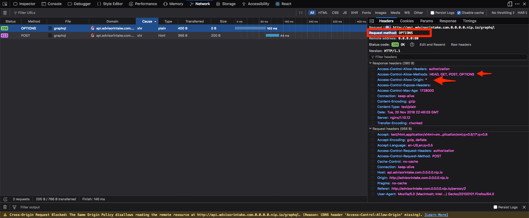 CORS error only with file attachment · Issue #131 · jaydenseric/apollo-upload-client · GitHub