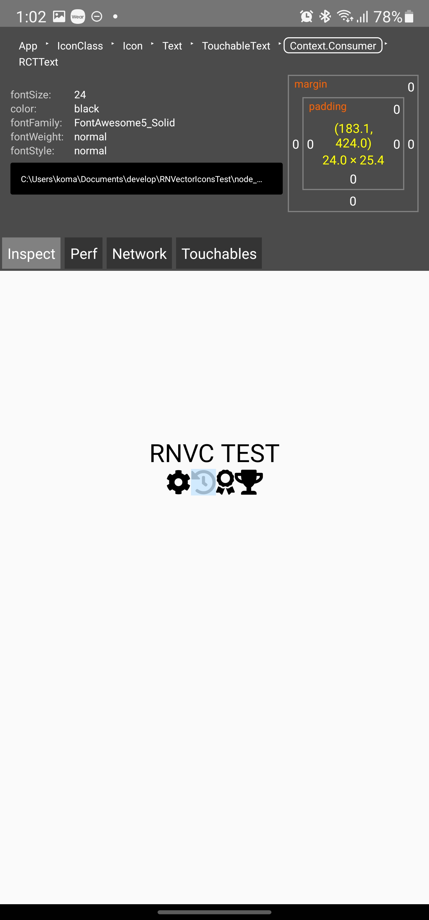 The icons show up as a crossed out box on some devices · Issue #1294 · oblador/react-native ...