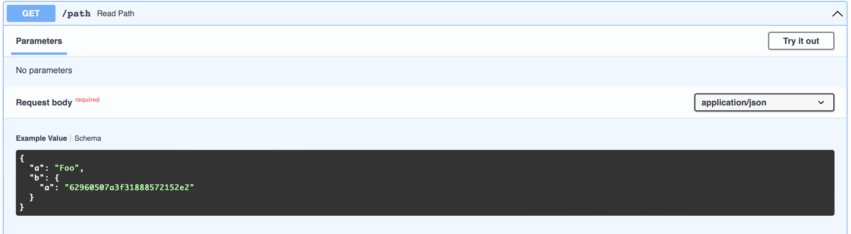 Model Example Openapi Typeerrorobjectid Object Is Not Iterable · Issue 5059 · Fastapi