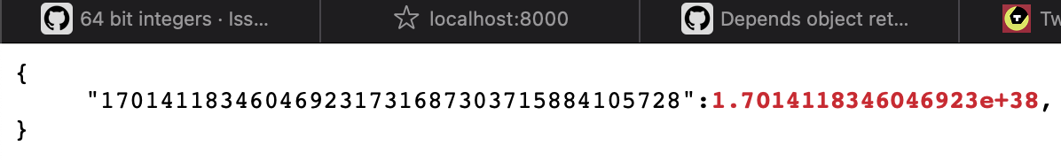 64 bit integers · Issue #5464 · tiangolo/fastapi · GitHub 64 bit integers · Issue #5464 · tiangolo/fastapi · GitHub
