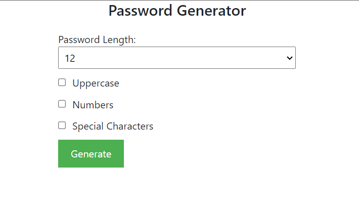 Github Mirafzal114passwordgenerator 