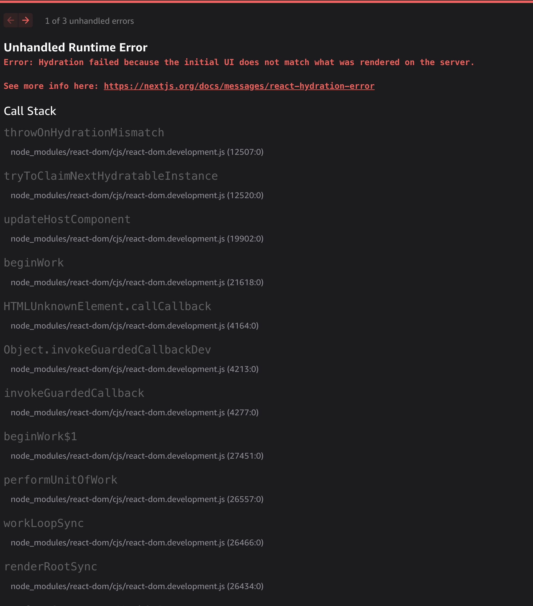 Local development shows Unhandled Runtime Error · Issue #5763 · aws-amplify/docs · GitHub