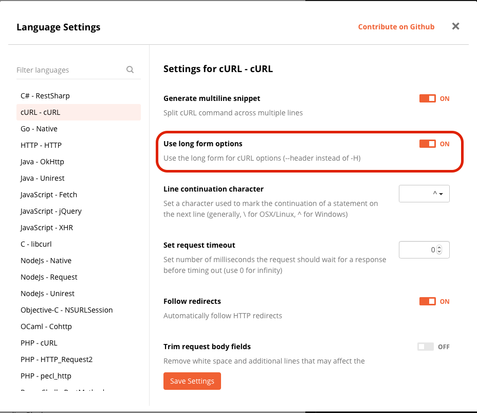 Provide an option to configure generation of code snippets in the documentations · Issue #5655 ...
