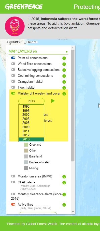 Layer panel - allow users to specify different service versions for a ...
