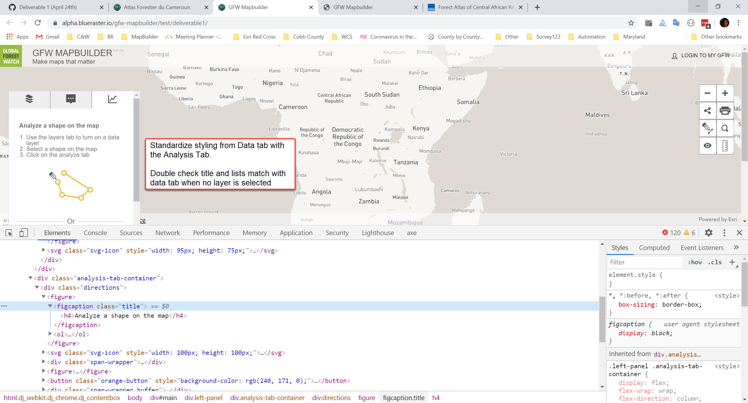 Styling - standardize data and analysis tab fonts · Issue #1122 · wri/gfw-mapbuilder · GitHub