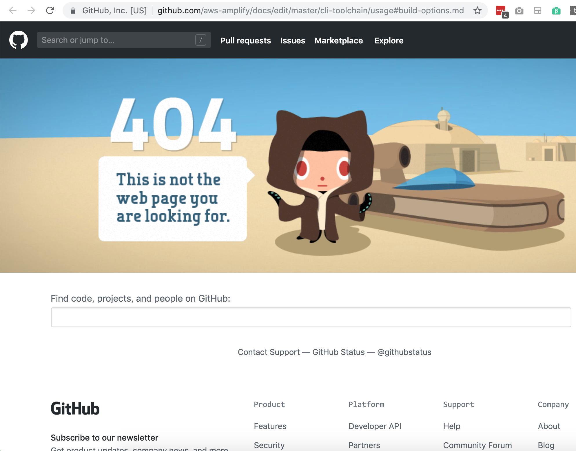 Edit link in docs is broken · Issue #873 · aws-amplify/docs · GitHub