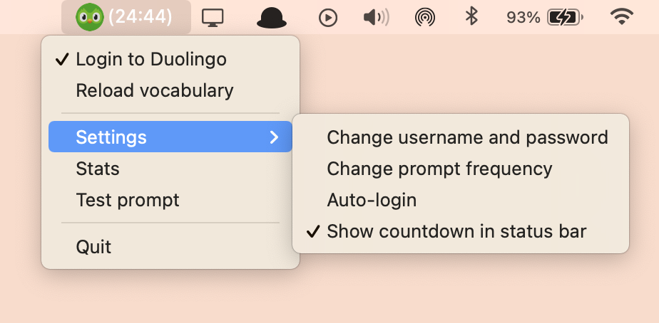 GitHub - DanielNoord/DuolingoPomodoro: A little menu-bar app for macOS that sends a notification ...