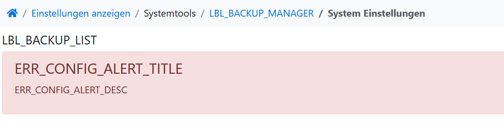 [Question] Status of Backup Manager "LBL_BACKUP_MANAGER" in V. 5.3. -> Bug? · Issue #13216 ...