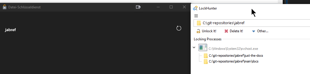 Locksmith should detect files locked by svchost.exe · Issue #21788 · microsoft/PowerToys · GitHub