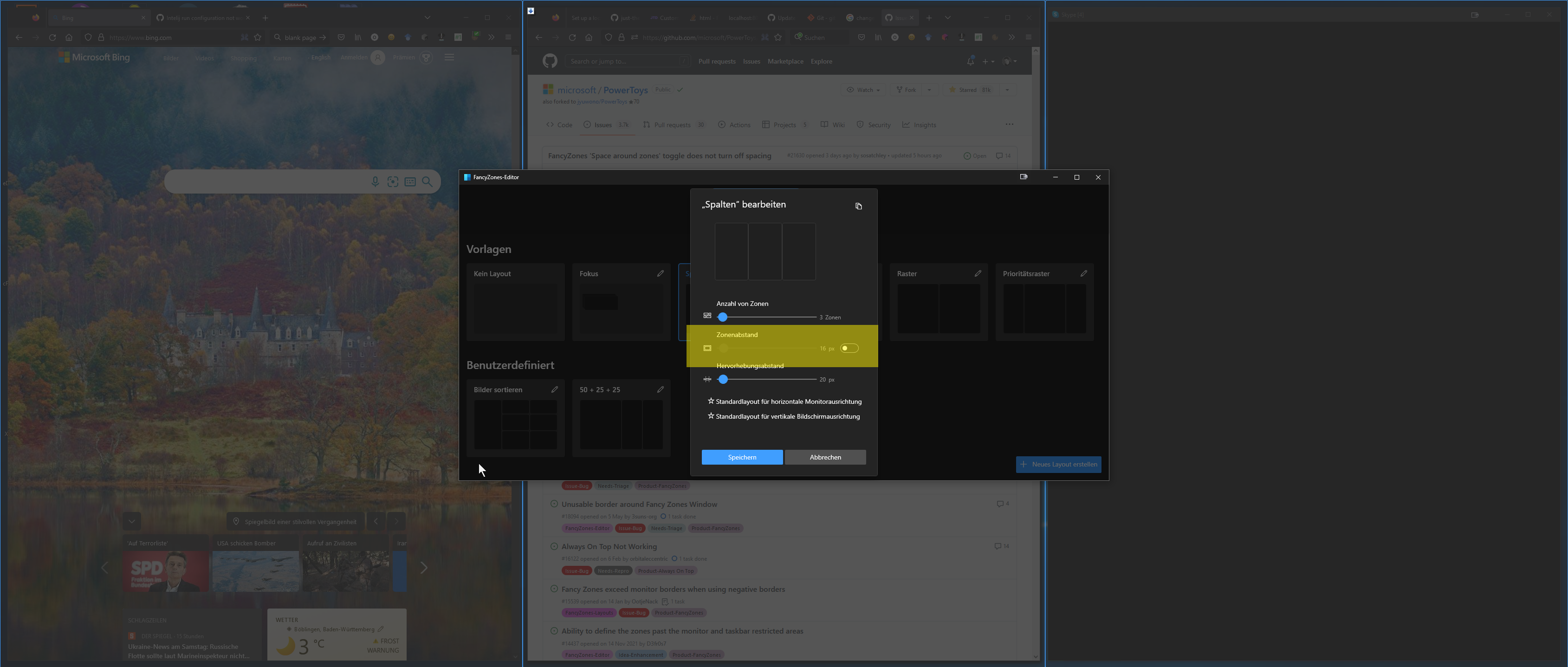 Fancy Zones always adds borders · Issue #21789 · microsoft/PowerToys ...
