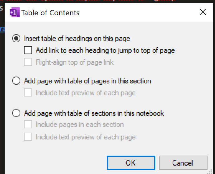 Remove TOC links · Issue #1163 · stevencohn/OneMore · GitHub