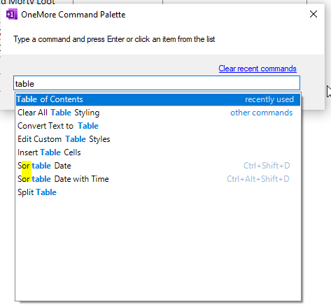 Add "t" to "Sor table Date" · Issue #1172 · stevencohn/OneMore · GitHub