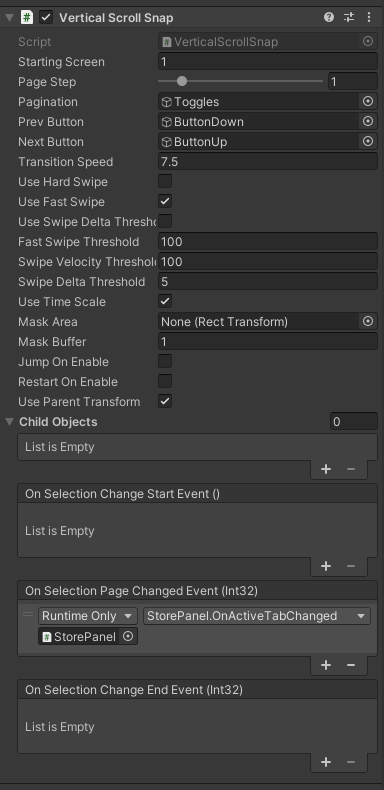 BUG: OnSelectionPageChangedEvent is not invoked in ScrollSnapBase.ScrollToClosestElement ...