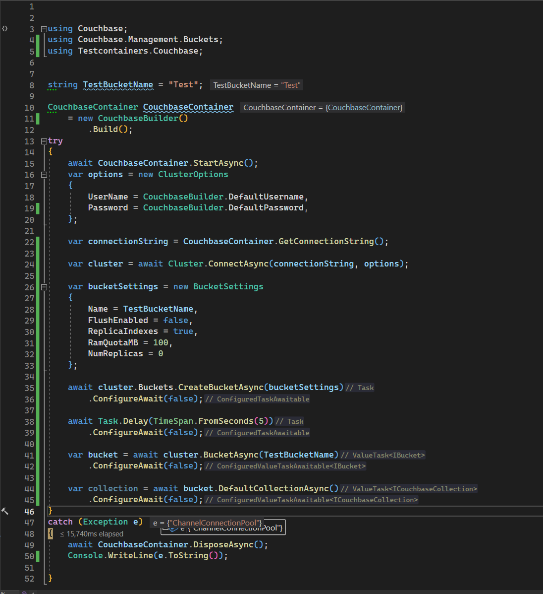 [Bug]: Overriding CouchbaseBuilder's default configurations resets enabled services · Issue ...
