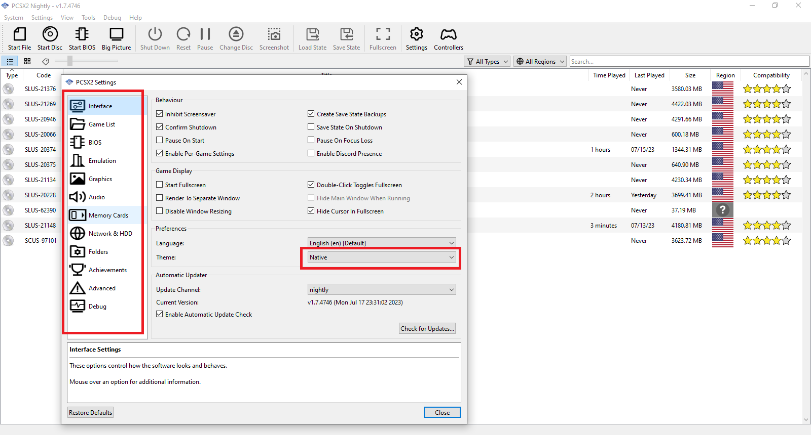 Bug Native Theme · Issue 9269 · Pcsx2pcsx2 · Github