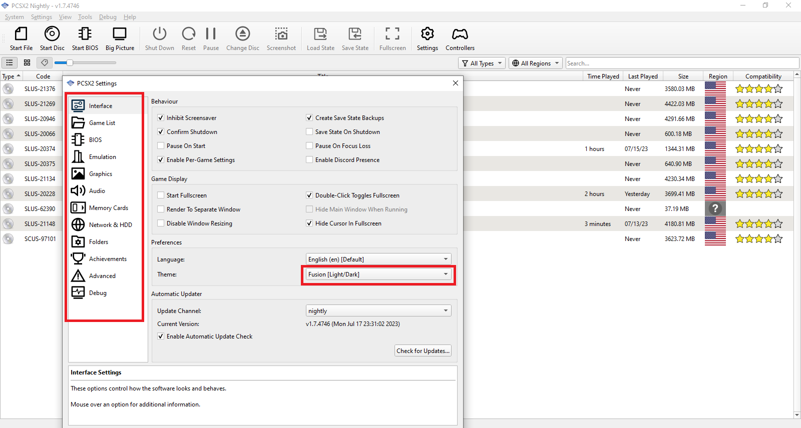 Bug Native Theme · Issue 9269 · Pcsx2pcsx2 · Github 