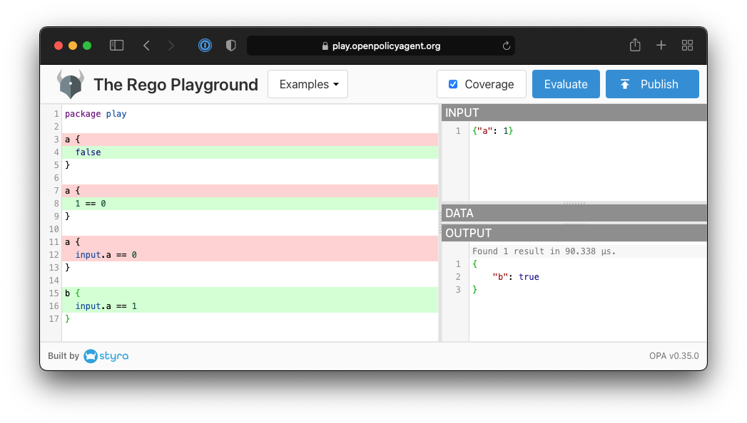 Incorrect Coverage When Using `input` · Issue 4170 · Open Policy Agentopa · Github
