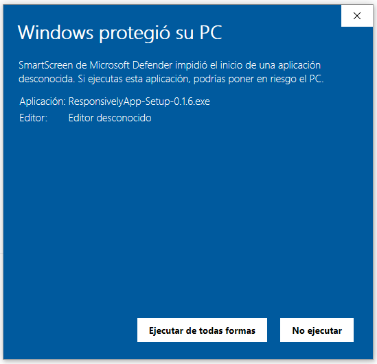 Avoid Windows SmartScreen · Issue #151 · responsively-org/responsively ...