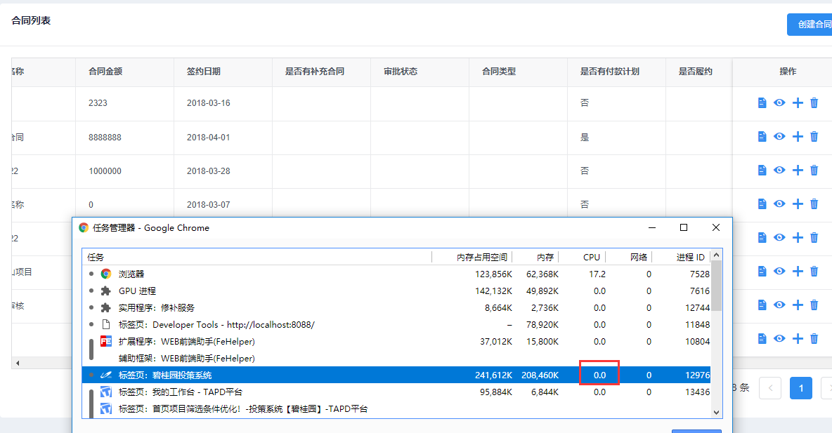 Table组件造成CPU满载,内存溢出问题 · Issue #526 · iview/iview-admin · GitHub