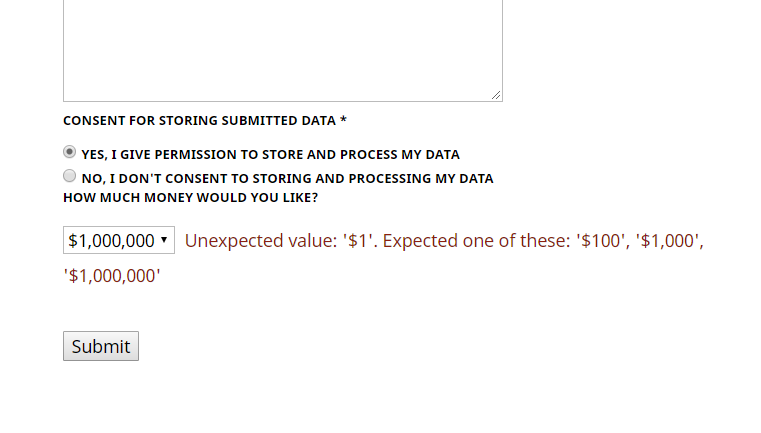 Select with comma in value fails validation · Issue #243 · umbraco/Umbraco.Forms.Issues · GitHub