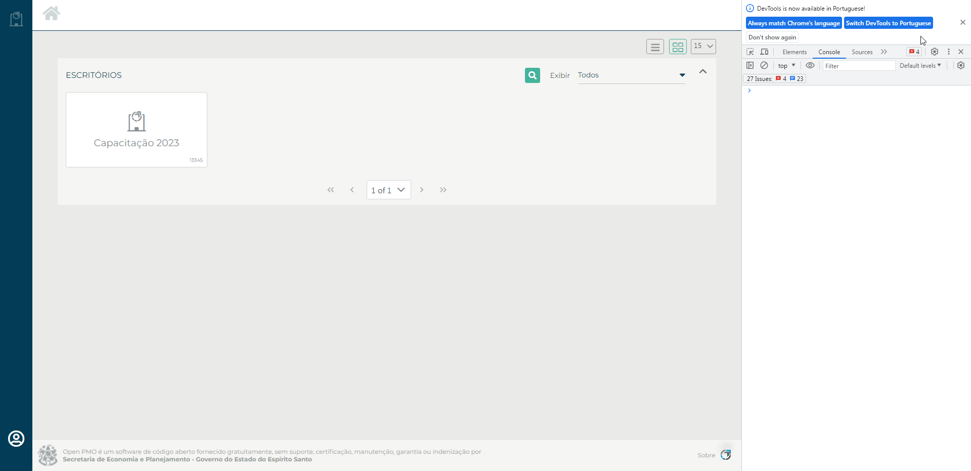Menu vertical não esta carregando. · Issue #452 · sep-es-br/openpmo-web · GitHub