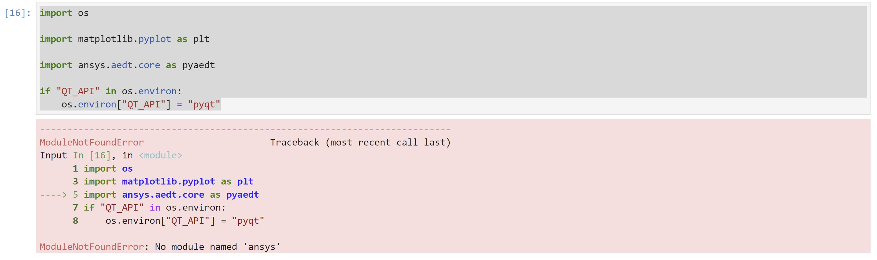 Bug Located While Working With Jupyter Notebook To Access Pyansys Specifically Pymotorcad