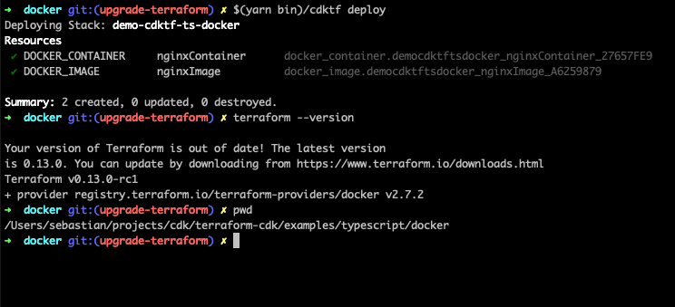 Cdktf Applications Using Docker Provider Dont Generate Valid Terraform Json Configuration