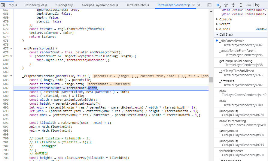 地形基于父瓦片剪切时，会偶发性出现不合法的数据而出错 · Issue #454 · maptalks/issues · GitHub