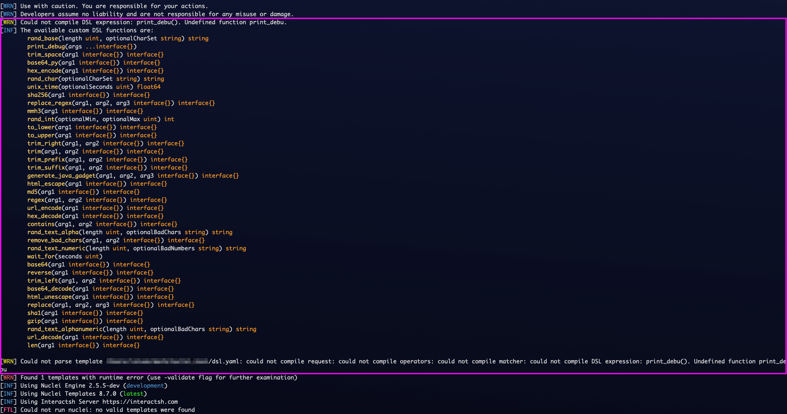 Improve DSL function UX · Issue #1295 · projectdiscovery/nuclei · GitHub
