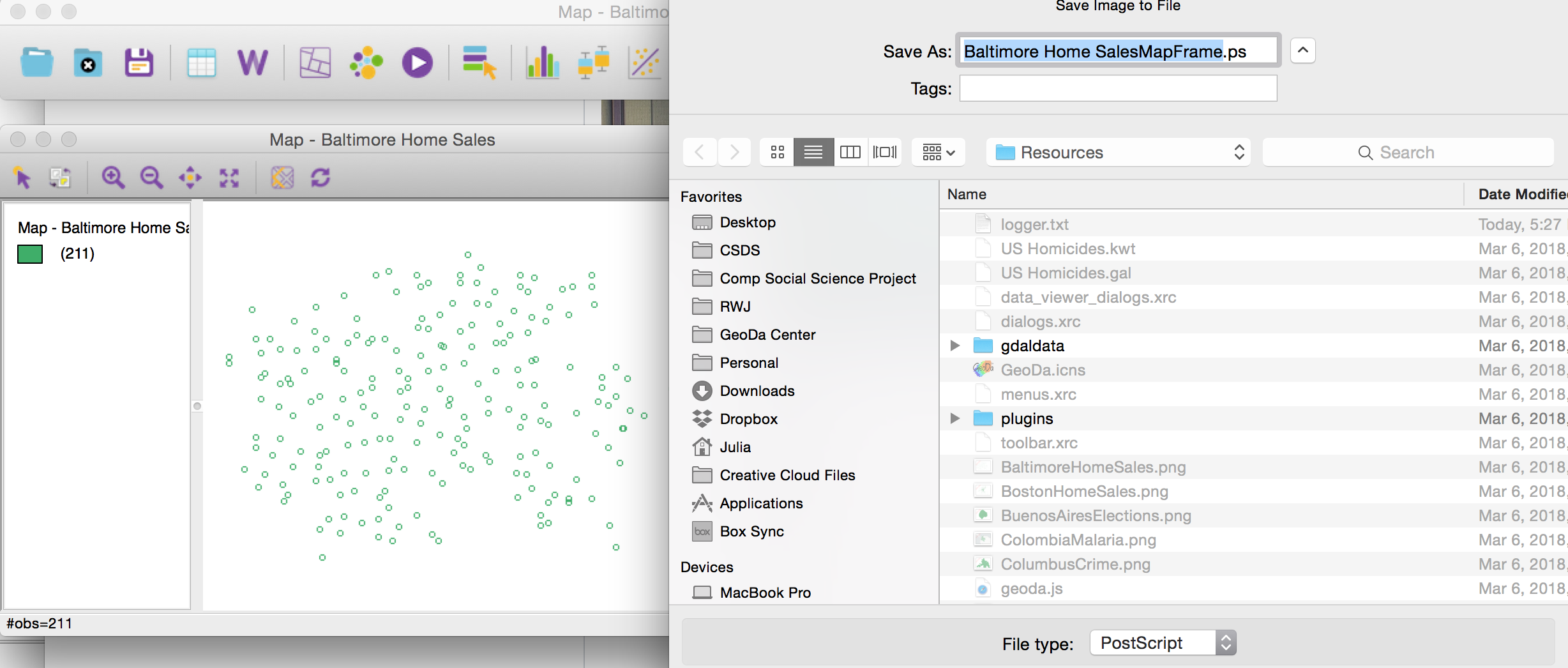 points can't be printed out on a postscript file (save as) · Issue #634 · GeoDaCenter/geoda · GitHub