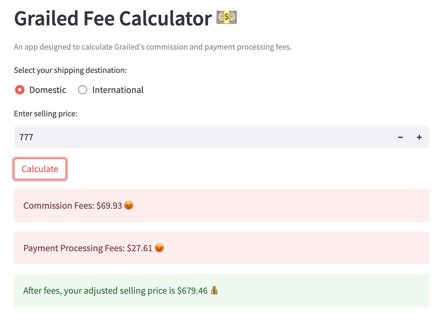 GitHub - mattpaznyc/Grailed_Calculator