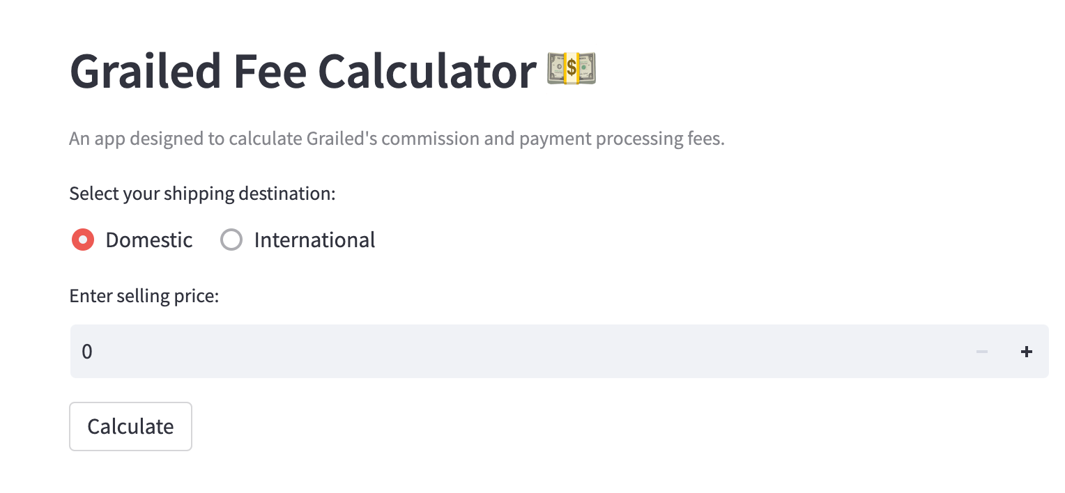 GitHub - mattpaznyc/Grailed_Calculator