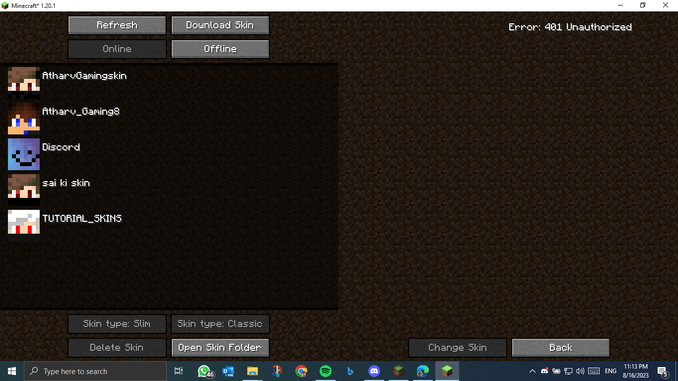 Not working with optifine · Issue #59 · cobrasrock/Skin-Swapper · GitHub