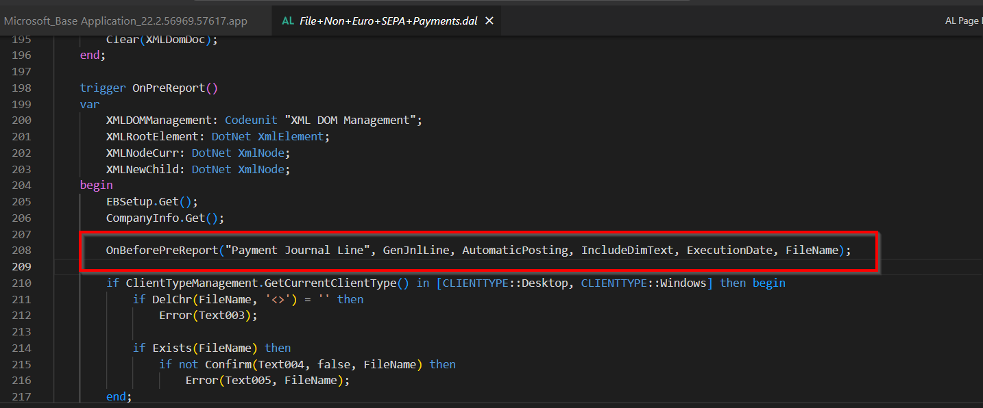 [Event Request] Report 2000005 "File SEPA Payments" (BE) · Issue #24854 · microsoft ...
