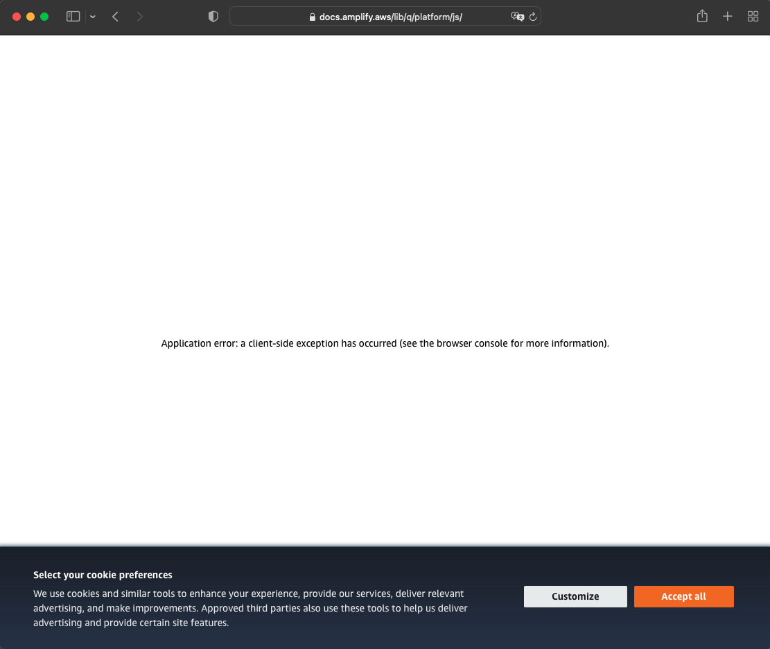 SecurityError: The operation is insecure. · Issue #9886 · aws-amplify/amplify-js · GitHub