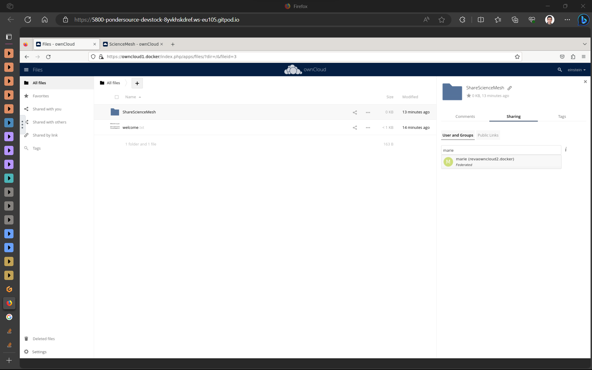 Compatibility with the federated groups share app · Issue #62 · sciencemesh/nc-sciencemesh · GitHub