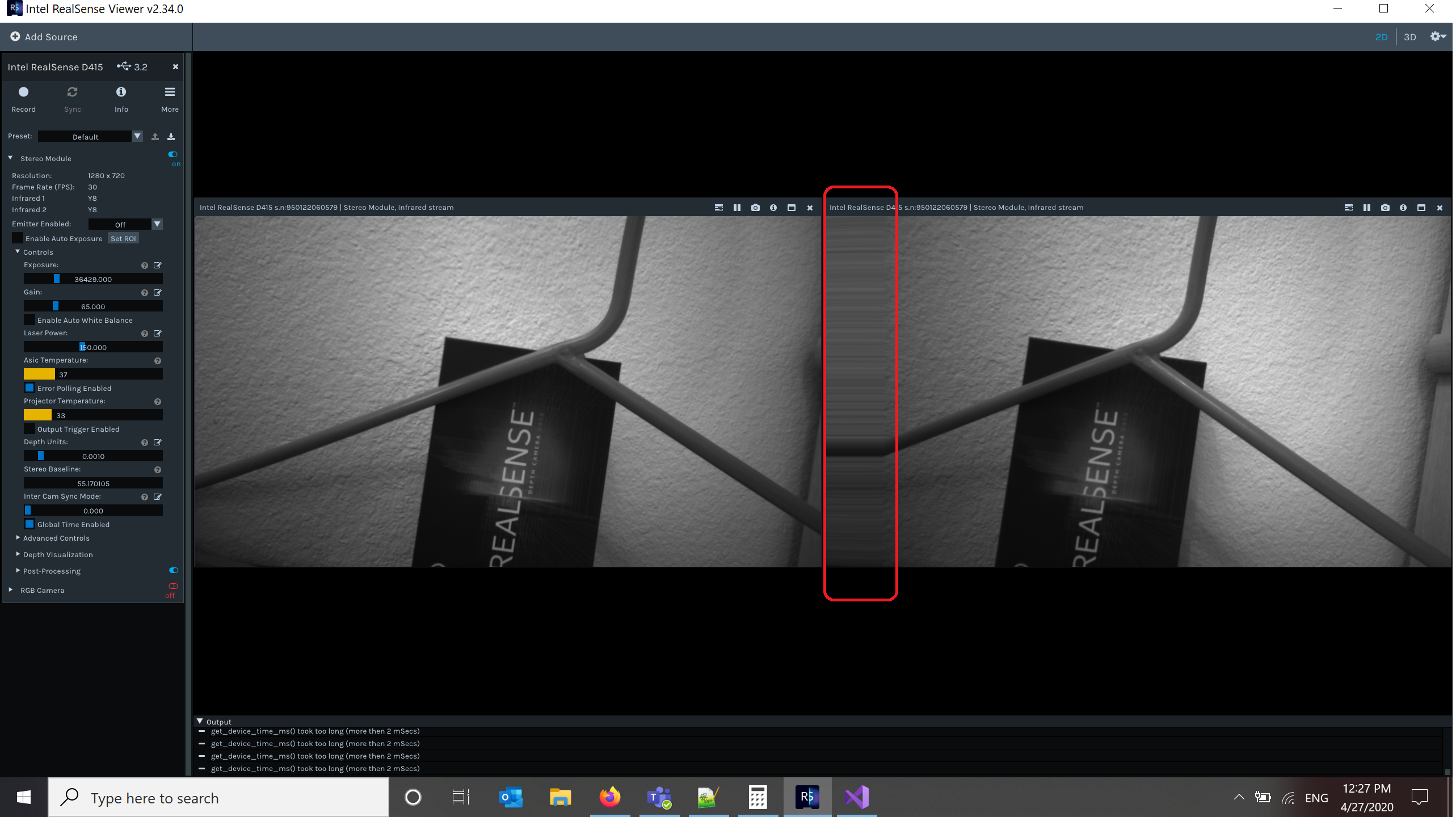 Left border area of D415 right IR stream corrupted · Issue #6311 · IntelRealSense/librealsense ...