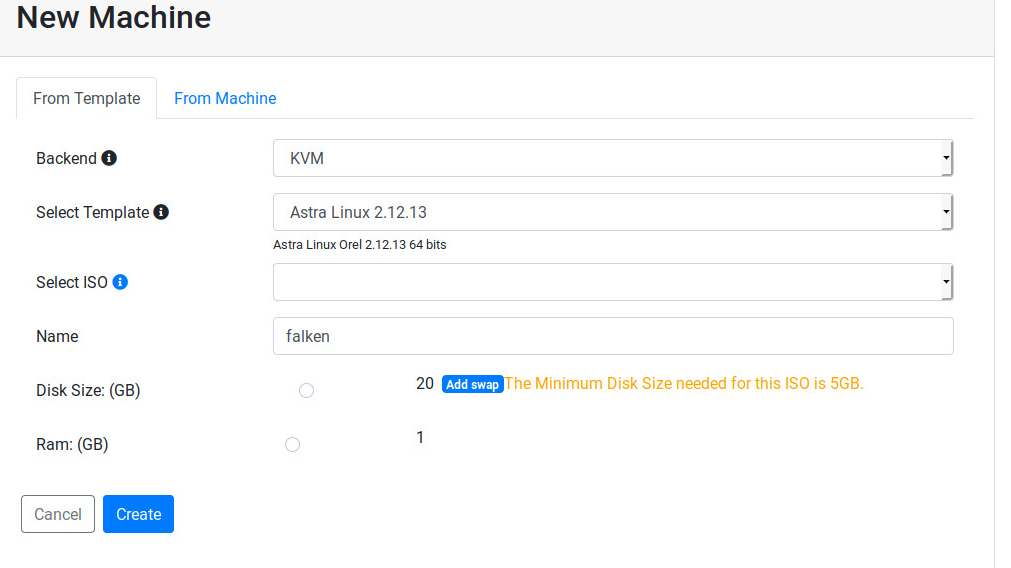 Set SWAP volume by default for new machines · Issue #1150 · UPC/ravada ...