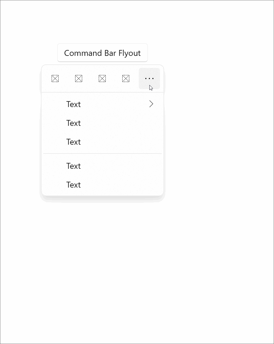 CommandBarFlyout Secondary Commands Highlighting Issue · Issue #7922 · microsoft/microsoft-ui ...