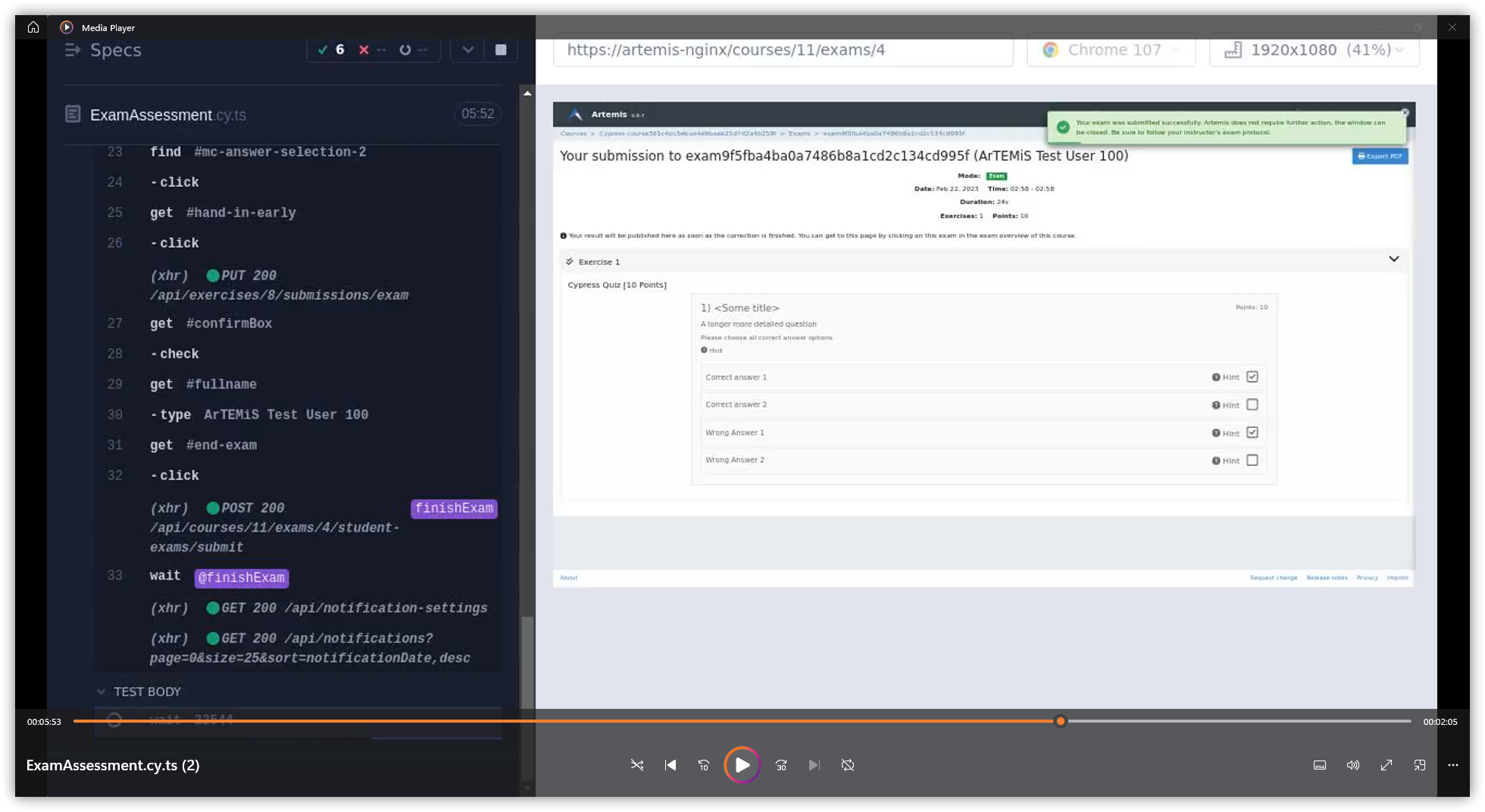 Exam overview sometimes shows no solution was submitted for quiz exercises · Issue #6287 ...