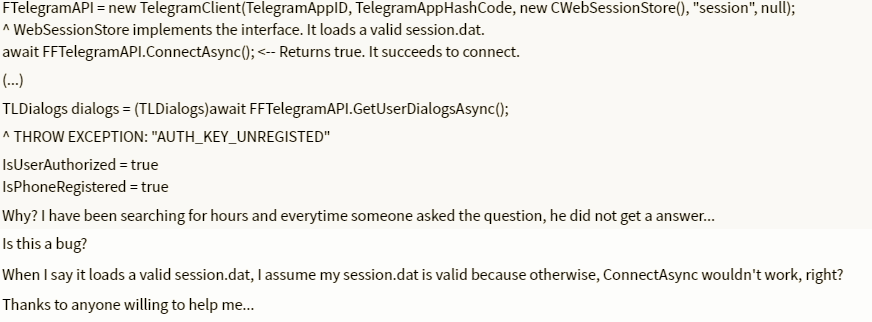 AUTH_KEY_UNREGISTERED · Issue #631 · sochix/TLSharp · GitHub