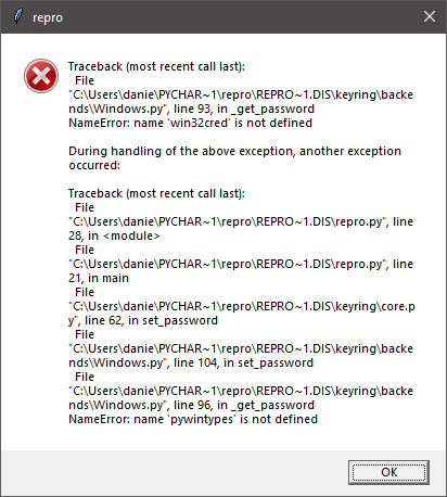 keyring module compatibility, pt 2 · Issue #711 · Nuitka/Nuitka · GitHub