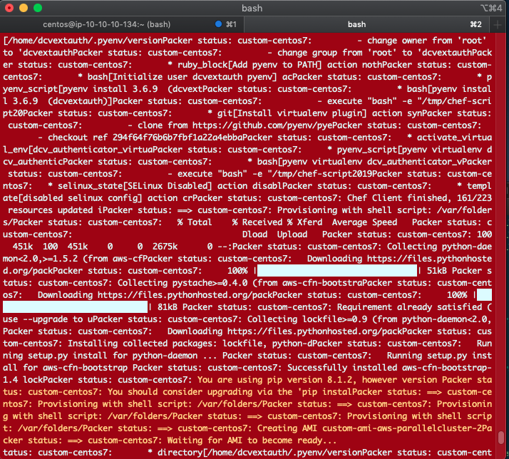 Please Fix The Console Output Of Pcluster Createami · Issue 1562 · Awsaws Parallelcluster
