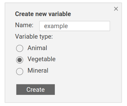 Typed variable creation modal · Issue #1606 · google/blockly · GitHub