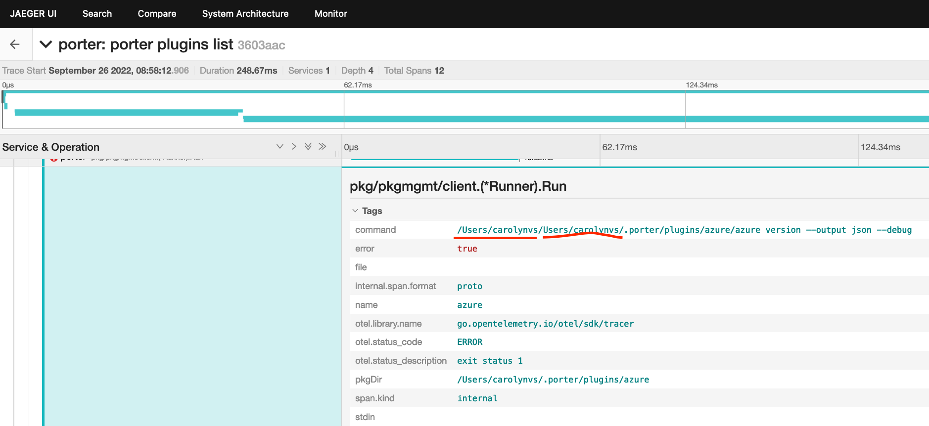 Improve error capture when a plugin command fails · Issue #2376 · getporter/porter · GitHub
